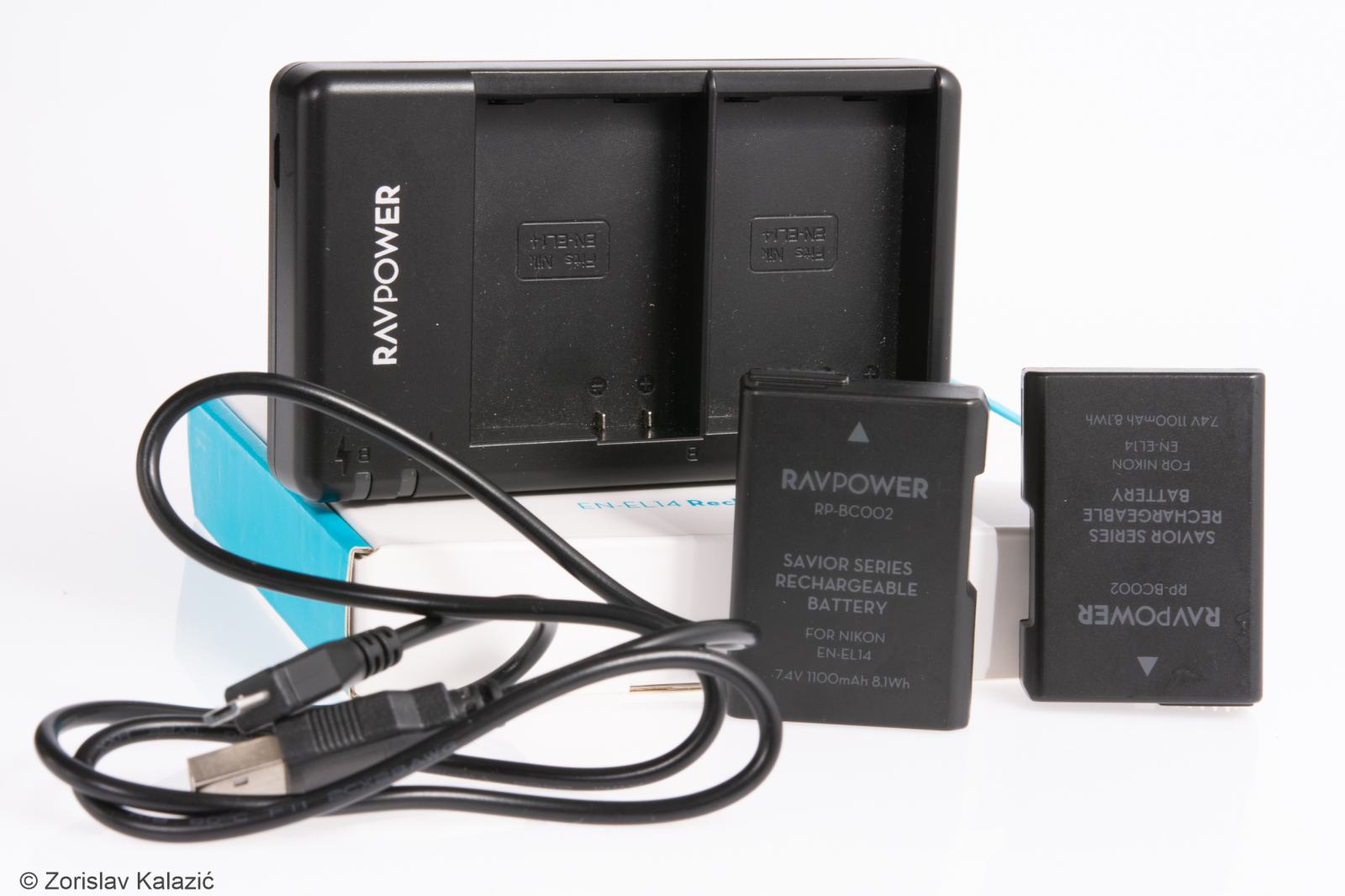 Punjač i punjive baterije za Nikon EN-EL14 RAV Power