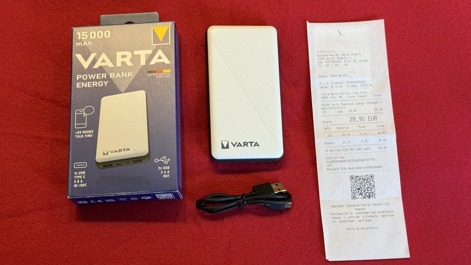 VARTA Power Bank 15000mah