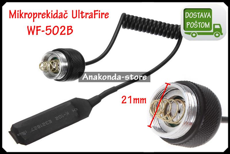 WF-502B Bešumni Mikroprekidač za UltraFire WF 502B Lampu Lov ★RAČUN★