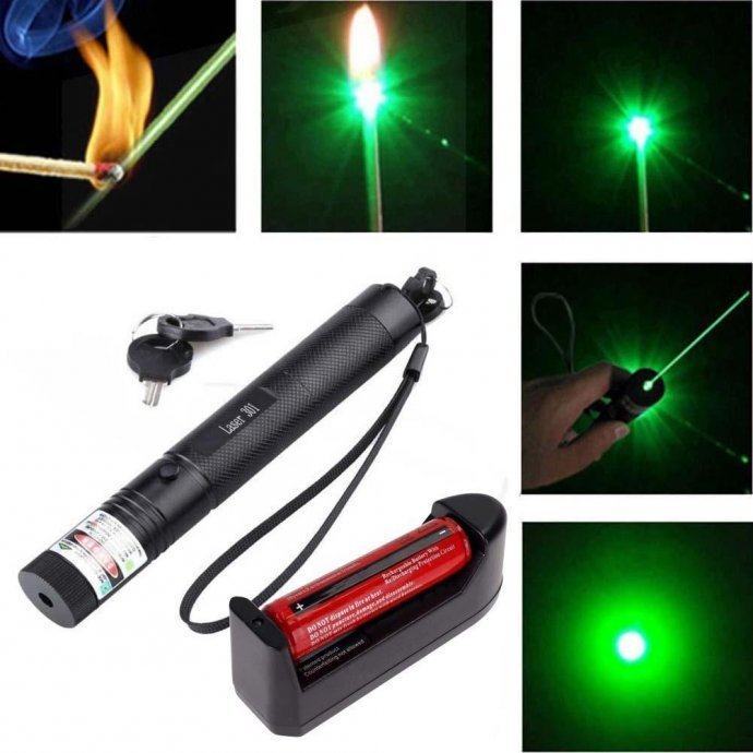 Zeleni Laser Pointer / laserski pokazivač sa sigurnosnim ključem NOVO!