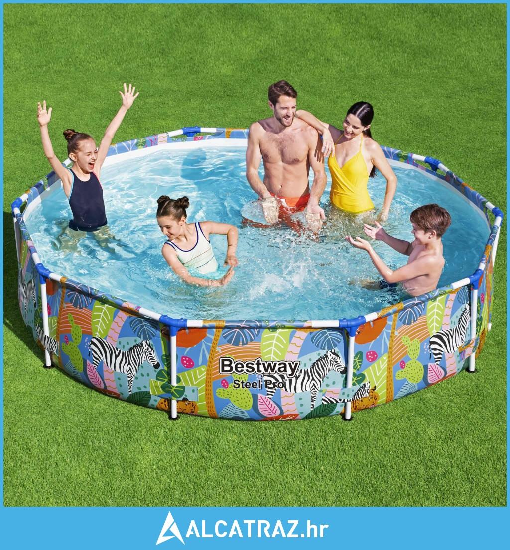 Bestway bazen s okvirom Steel Pro 305 x 66 cm - NOVO