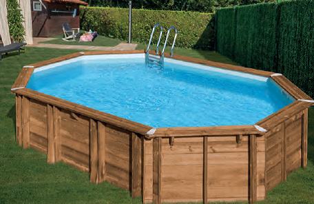 Drveni bazen Macadamia 6,32 x 3,35 m ↕1,30 m