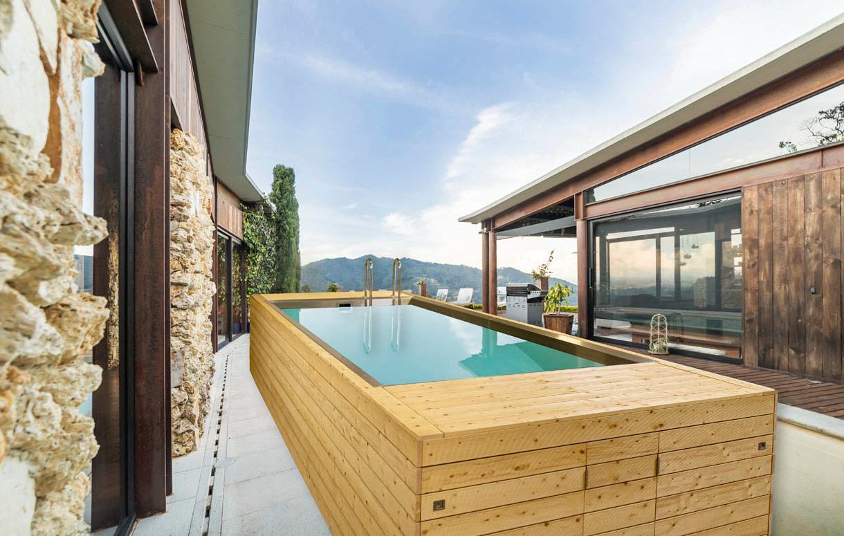 Inox modularni bazen (samostojeći) 800 cm x 320 cm