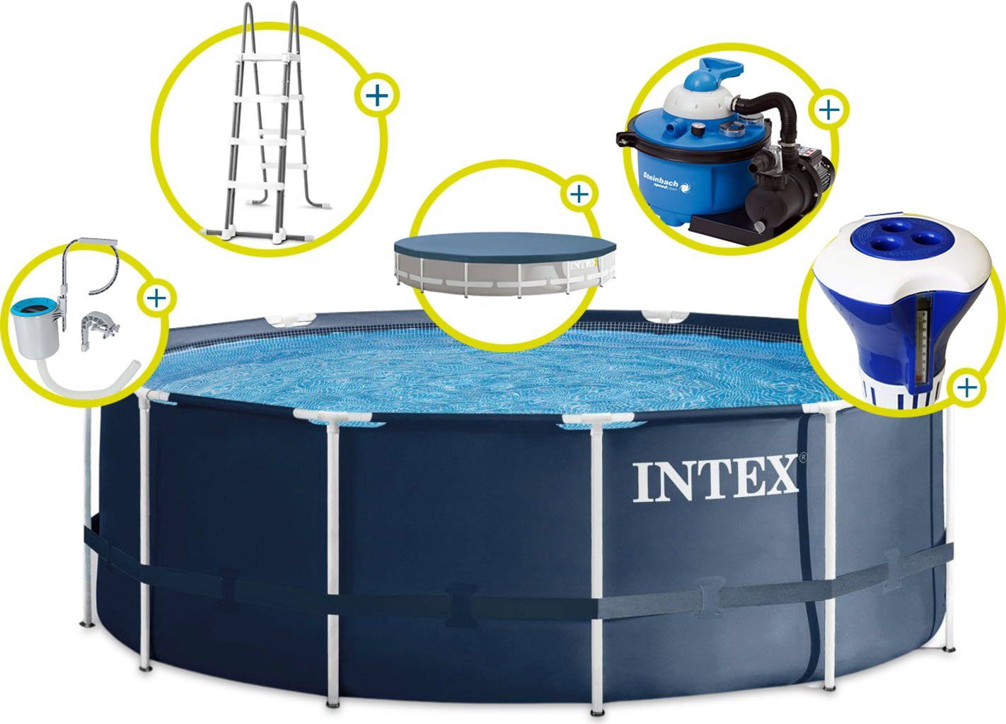 Intex Frame Pool Rondo 366 x 122 cm - kompletan set Basic