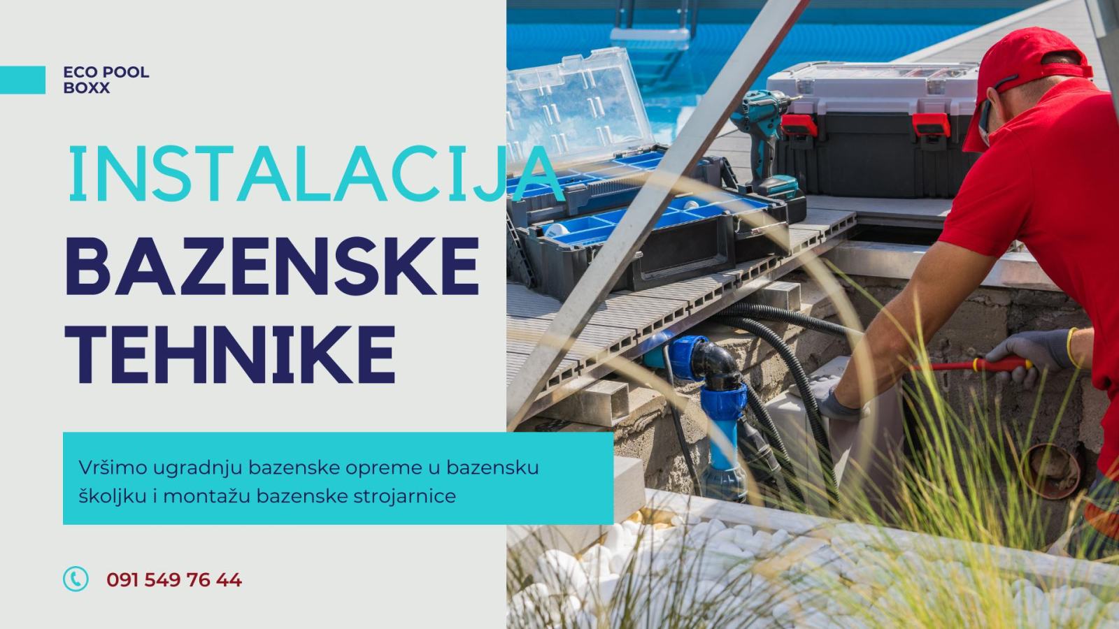 Profesionalna instalacija bazenske opreme