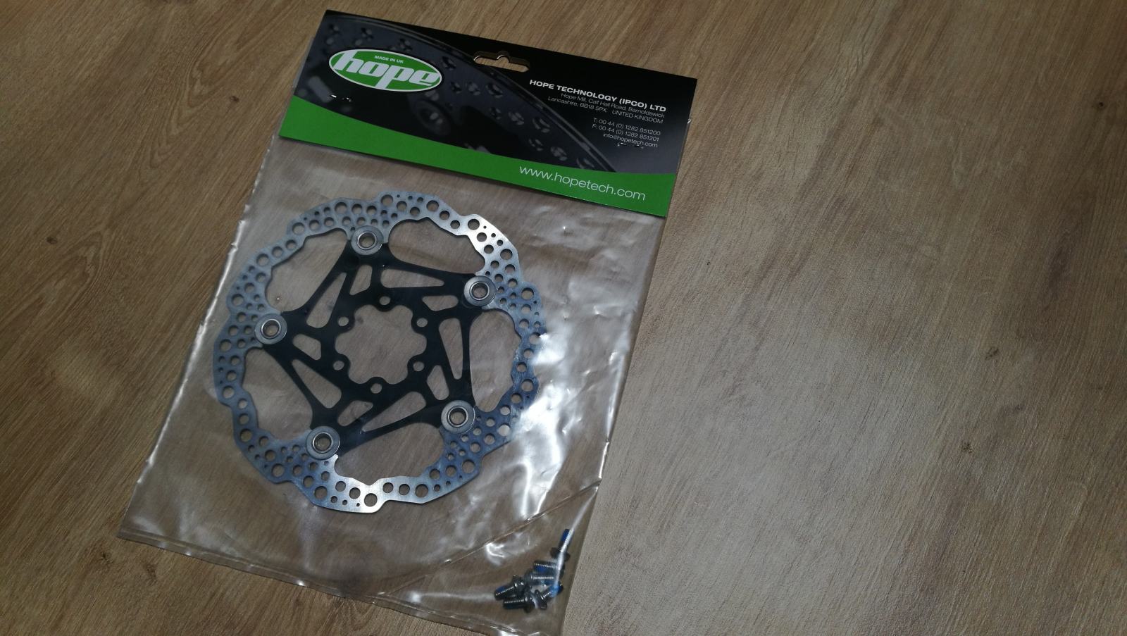 Hope Rotor Floating Disc - 160mm, 6 Bolt - NOVO!!!