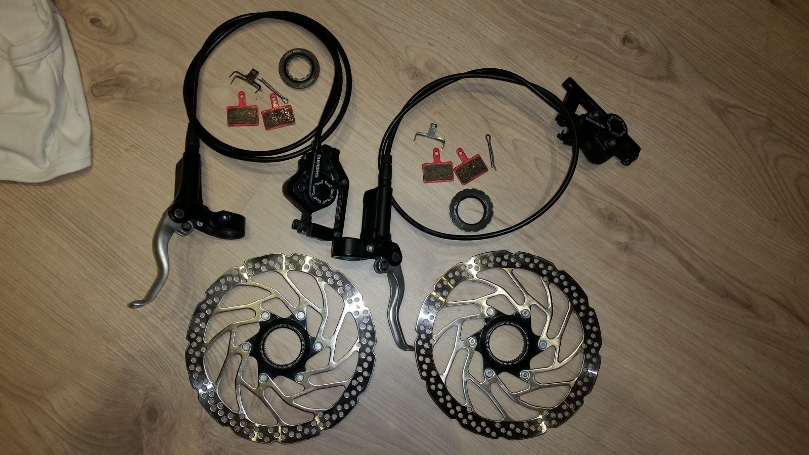 Shimano BR-M486 kočnice, Shimano i Hayes rotori