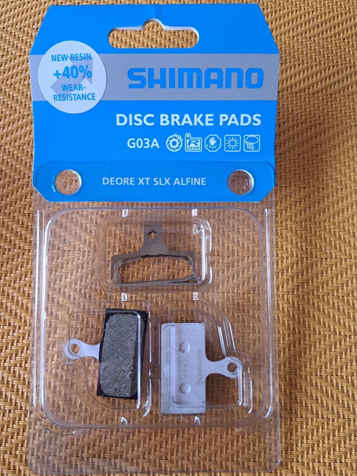 SHIMANO G03A disc plocice resin xt slx alfine