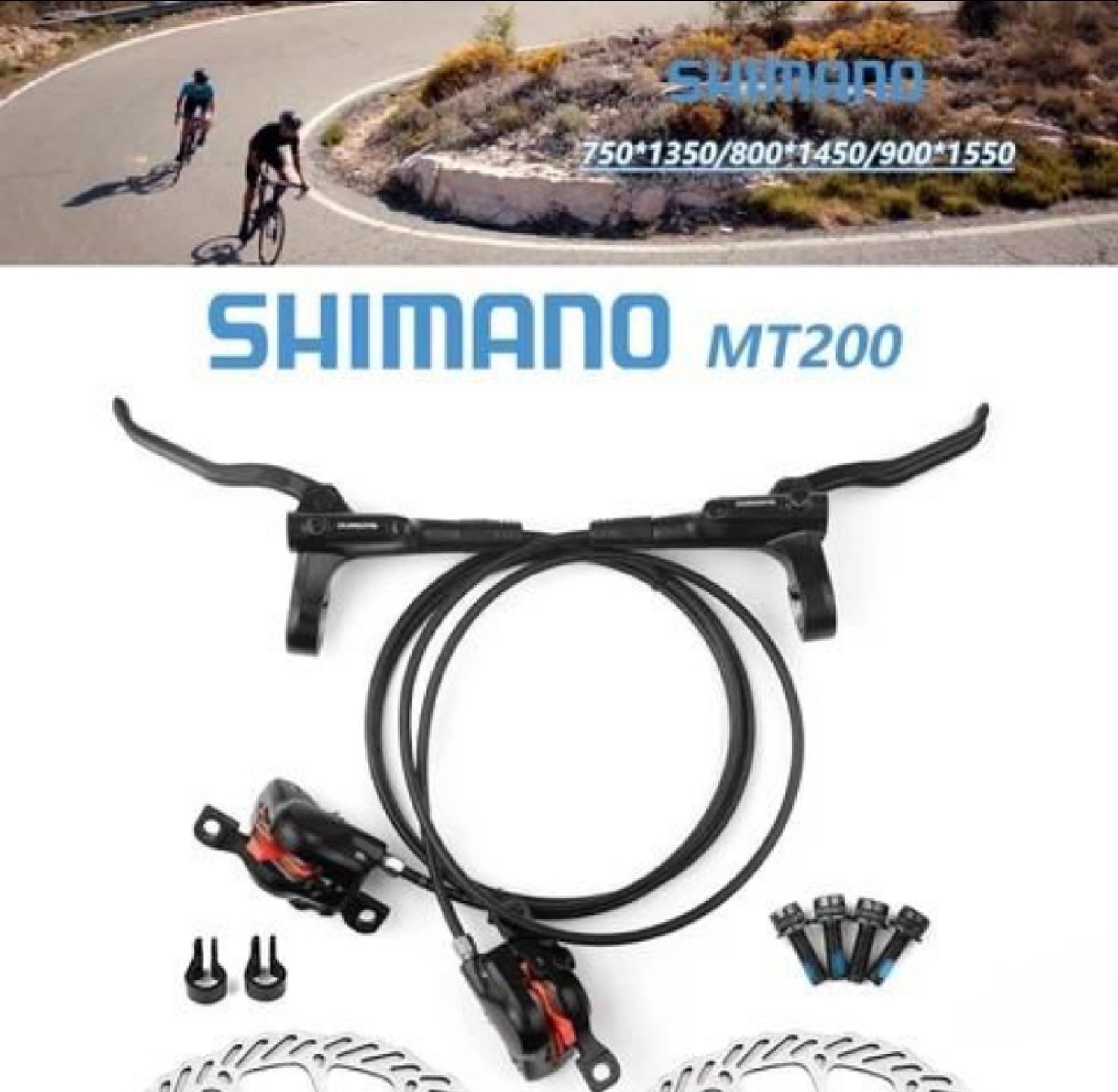 SHIMANO MT200 kočnice za bicikl hidraulika! NOVO! prednji i zadnji set
