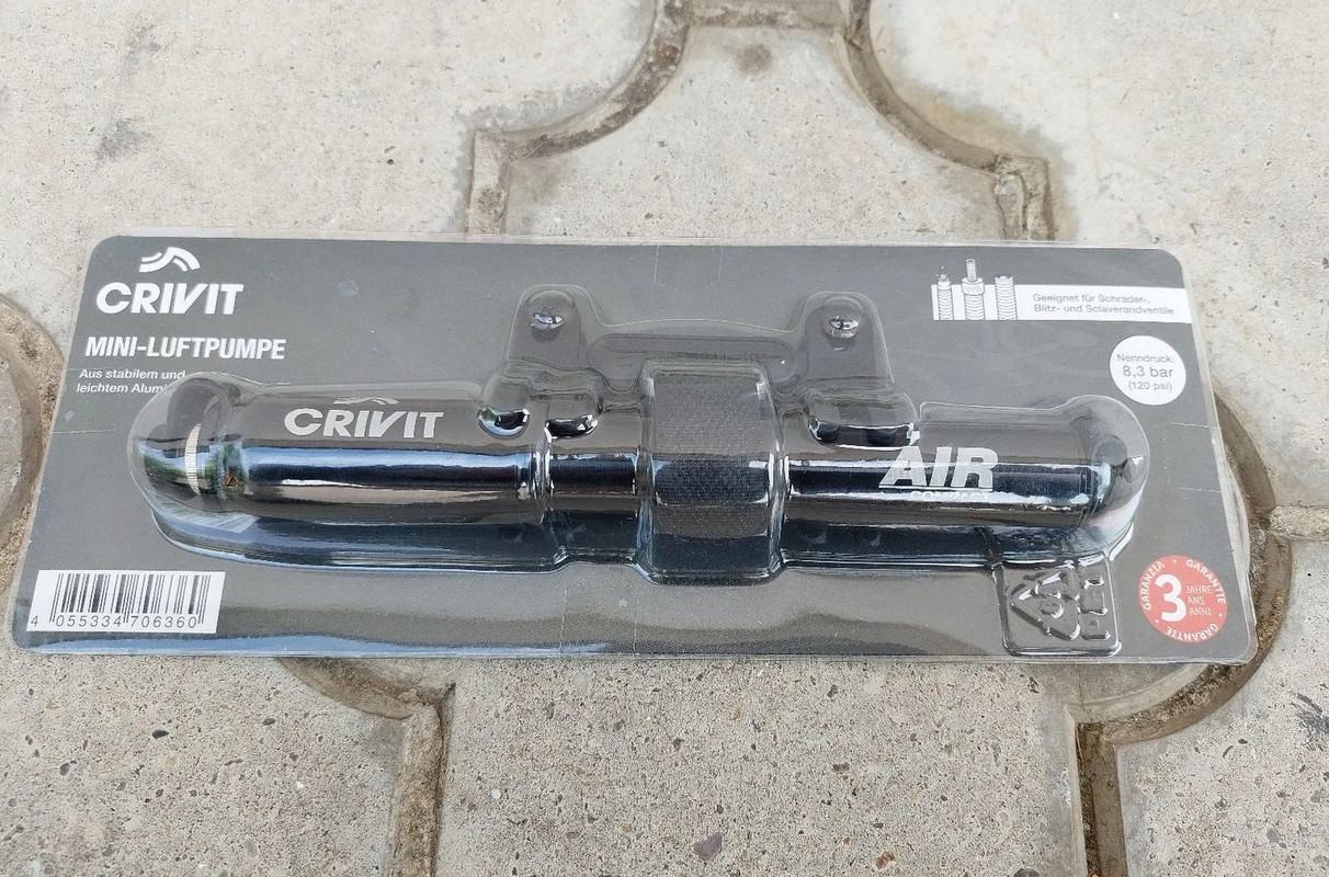 Mini pumpa za bicikl, Crivit, nova