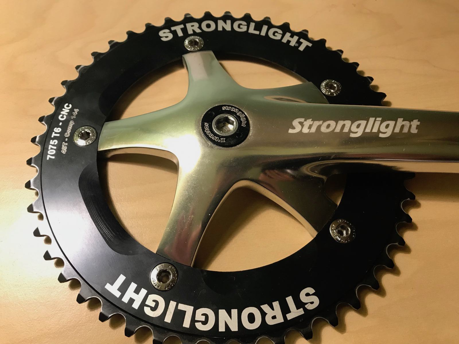 Stronglight 2000 Track/Pista pogon single speed 165mm 48