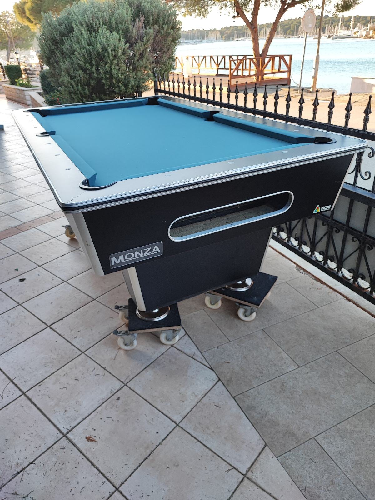 Bilijar , Biljar Abf Monza , crni ,novo platno , kamena ploca