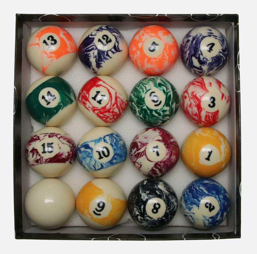 Biljar kugle 57.2mm Set, dizajnerske, Pool, Nove