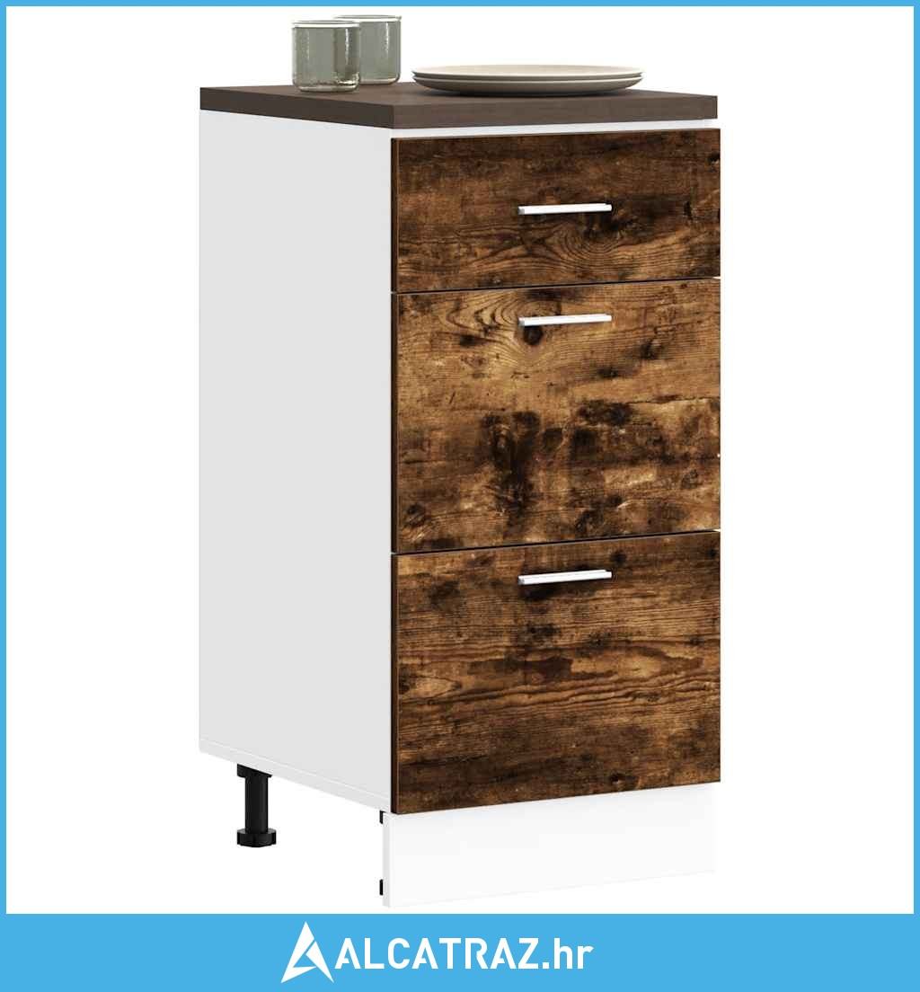 Donji dio ormarića dimljeni hrast 40x46x81,5 cm izrađeno drvo - NOVO