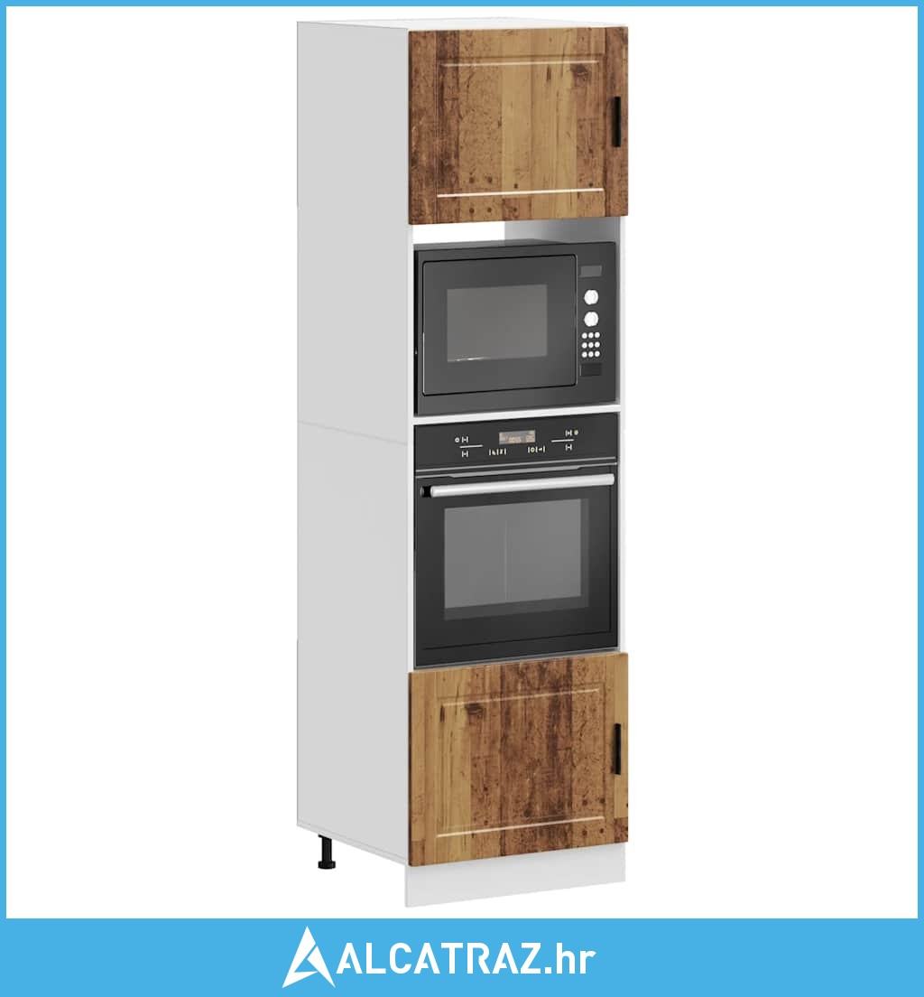 Ormari za pećnicu 2 kom Porto staro drvo od konstruiranog drva - NOVO