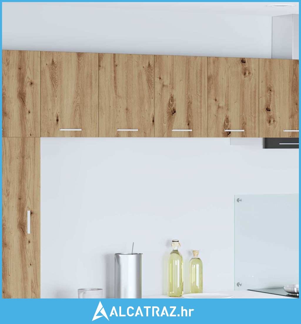 Viseći ormarić s policom Riga 2 pcs Umjetnički hrast i bijela - NOVO