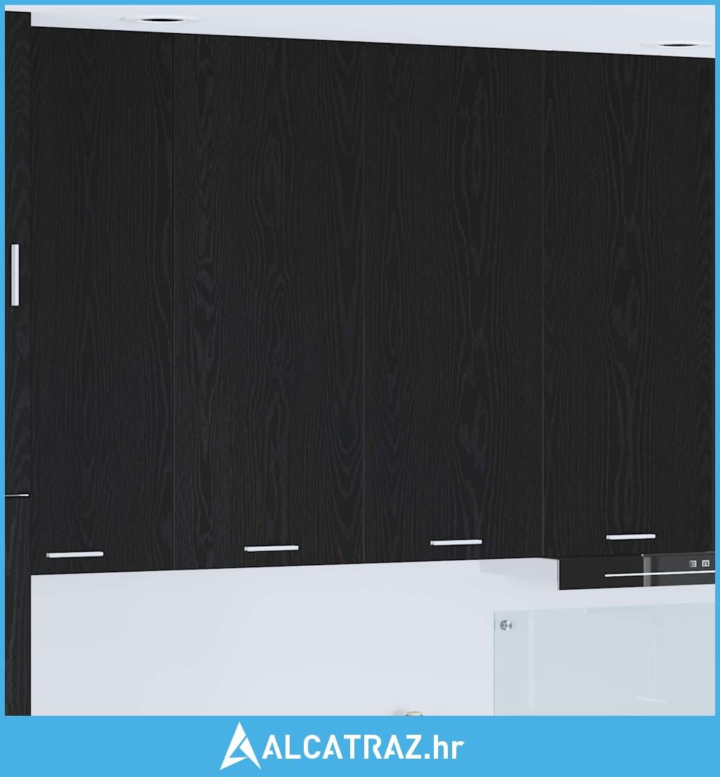 Viseći ormarić s policom Zidne Riga Crni hrast 80 x 31 x 100 cm - NOVO