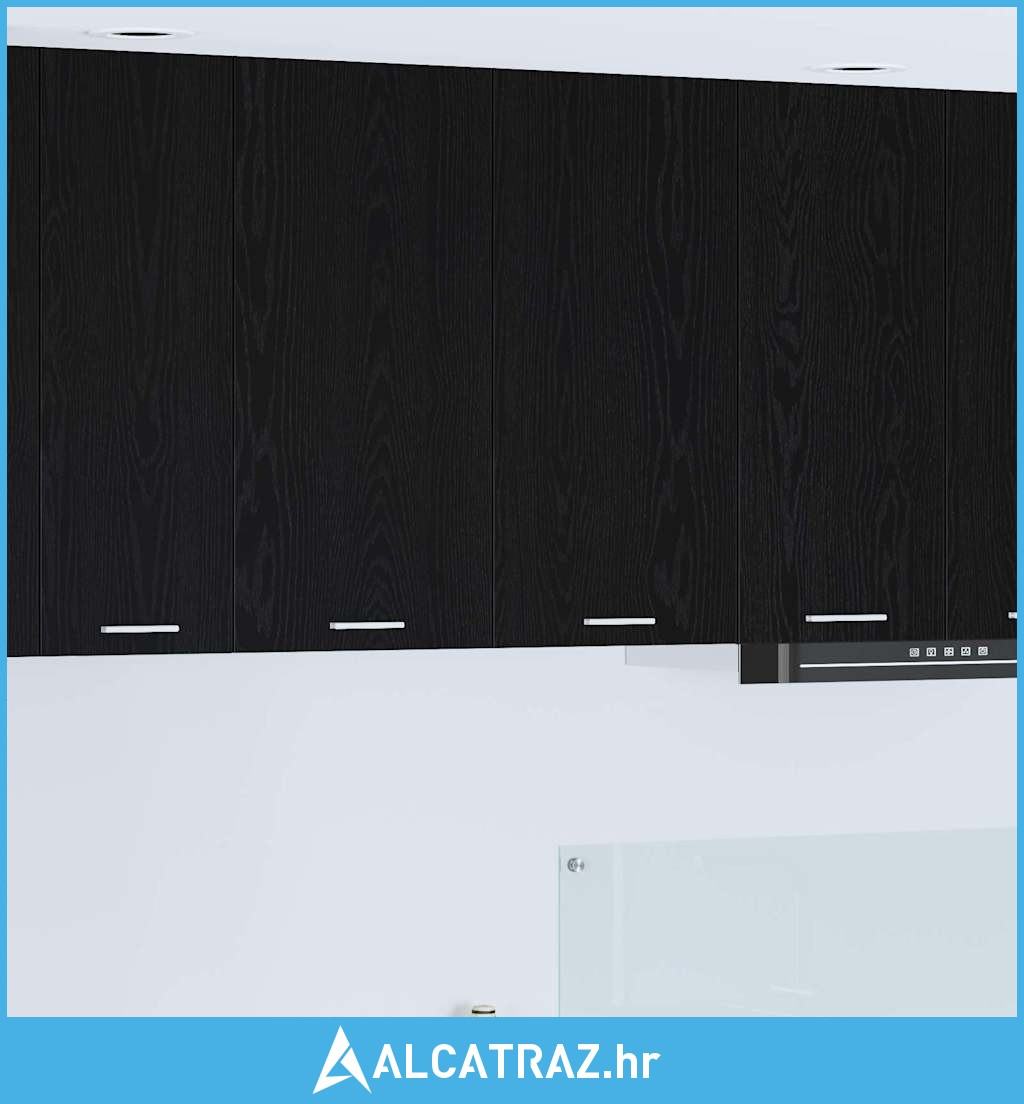 Viseći ormarić s policom Zidne Riga Crni hrast 80 x 31 x 80 cm - NOVO