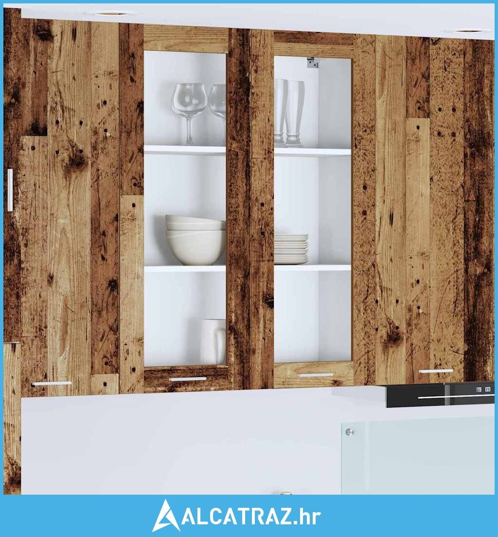 Viseći ormarić s policom Zidne Riga Staro drvo 80 x 31 x 100 cm - NOVO