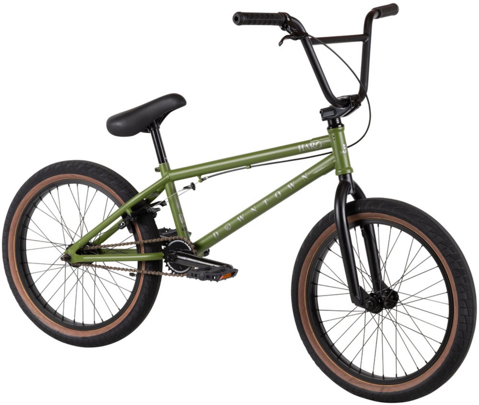 Haro 2021 Downtown 20 bike MATTE ARMY GREEN (20.5TT)