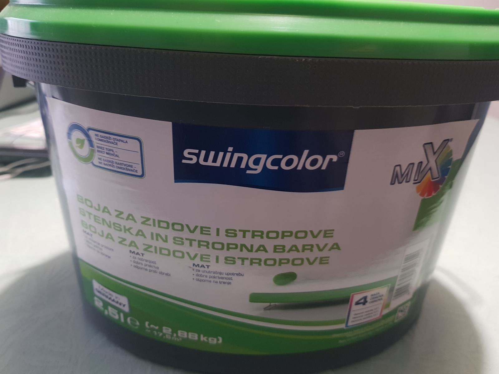 SWINGCOLOR boja za zidove i stropove, 2,5 l - roza - NOTVORENO