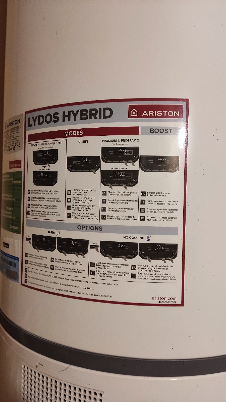 Bojler Ariston lydos hybrid