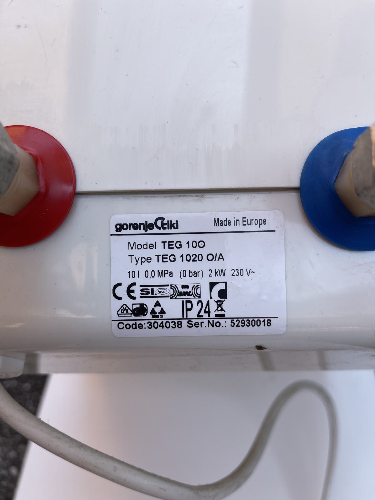 Bojler Tiki Gorenje 10 l