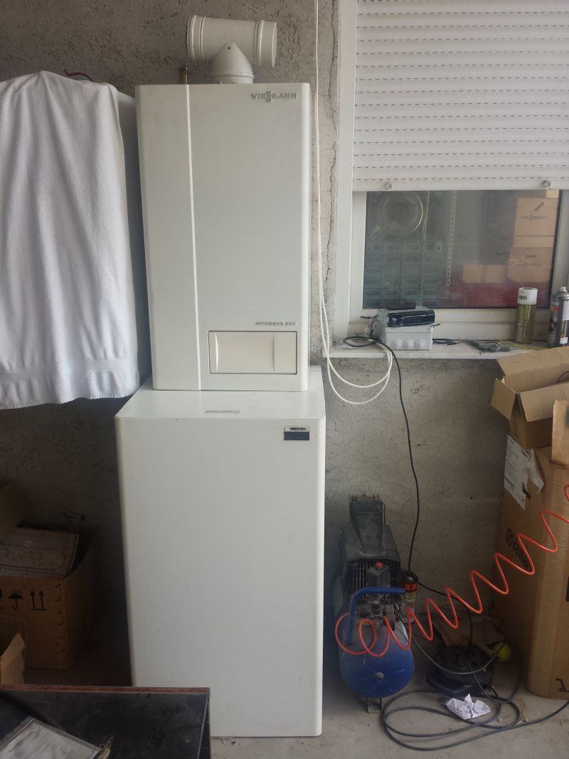 VIESSMANN kondenzacija, korištrena WB2 35 kW sa spremnikom 150l -Slike