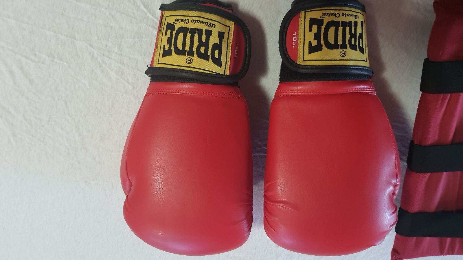 kickbox rukavice pride 10oz i pride kickbox štitnici za noge