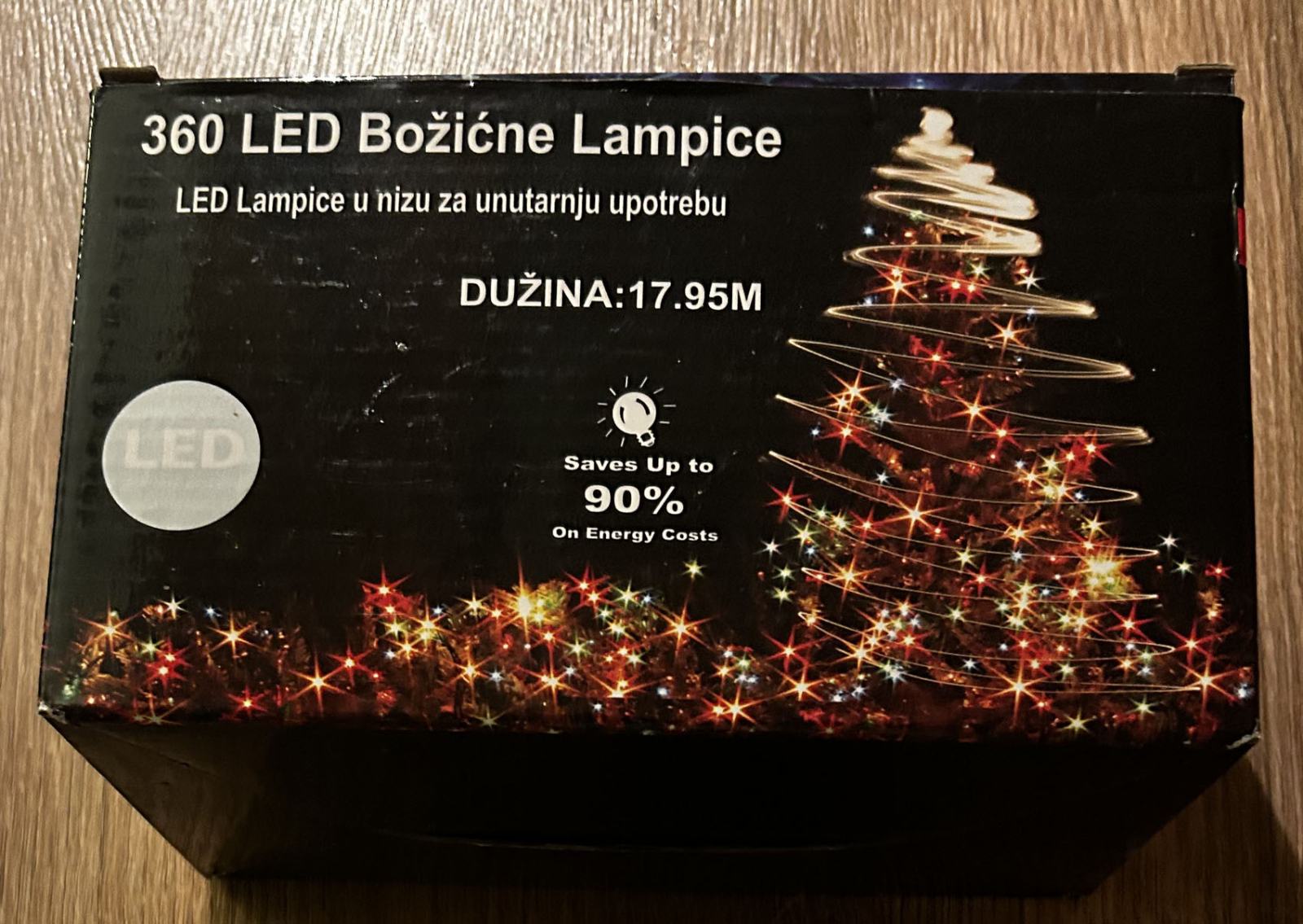 Božične lampice za bor