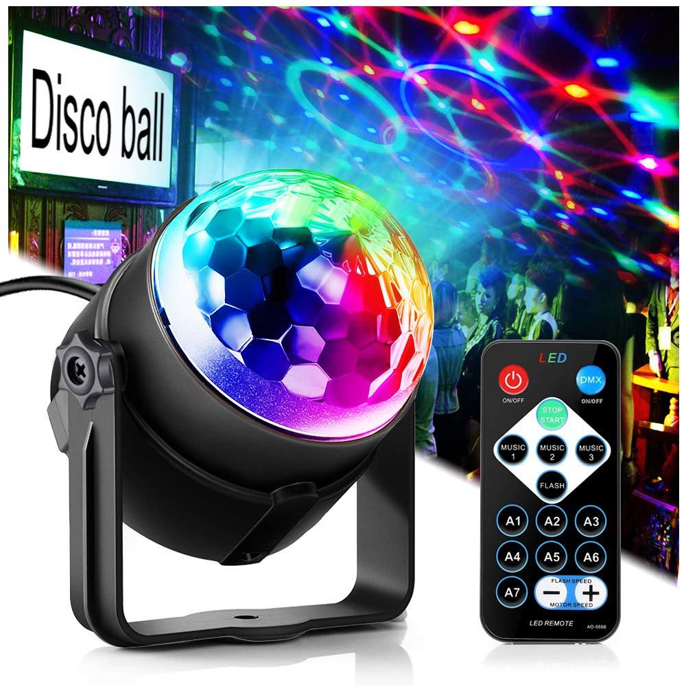 Mini LED RGB Disko Kugla za Novu Godinu Žarulja Lampice Party Disco