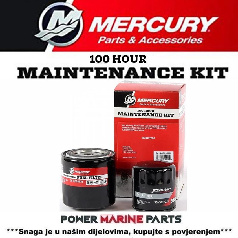 100H SERVICE KIT FOR MERCRUISER 4.3L INTERNAL ENGINES-8M0147050