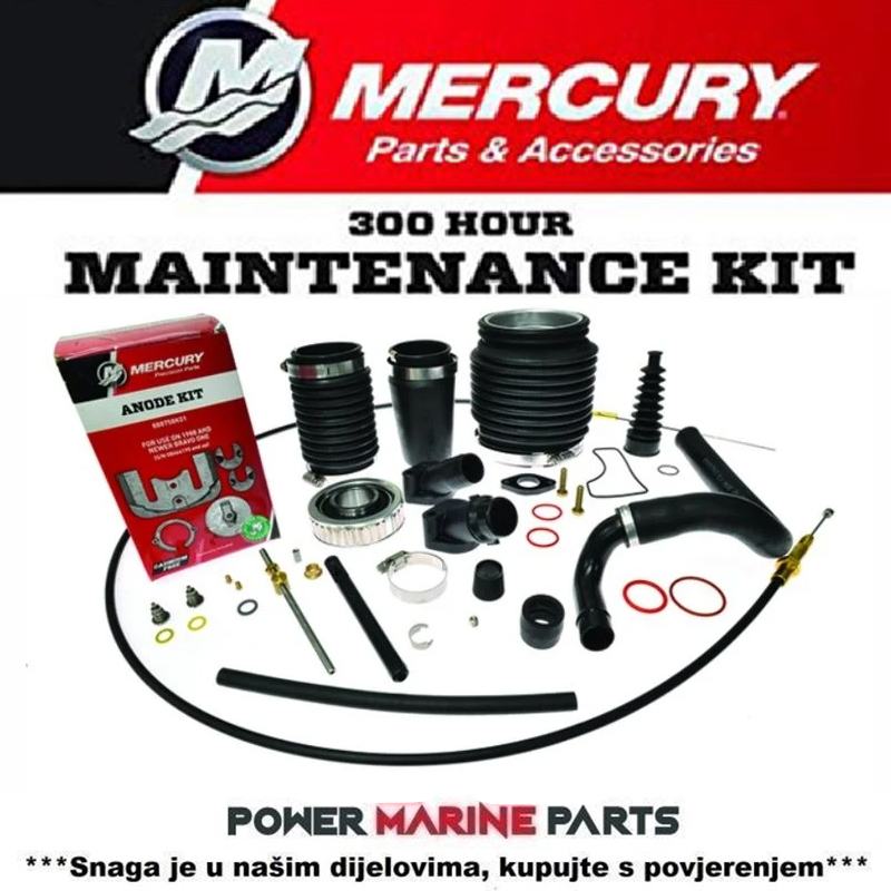 300H SERVICE KIT FOR MERCRUISER Z-DRIVES BRAVO II i III - 8M0147075