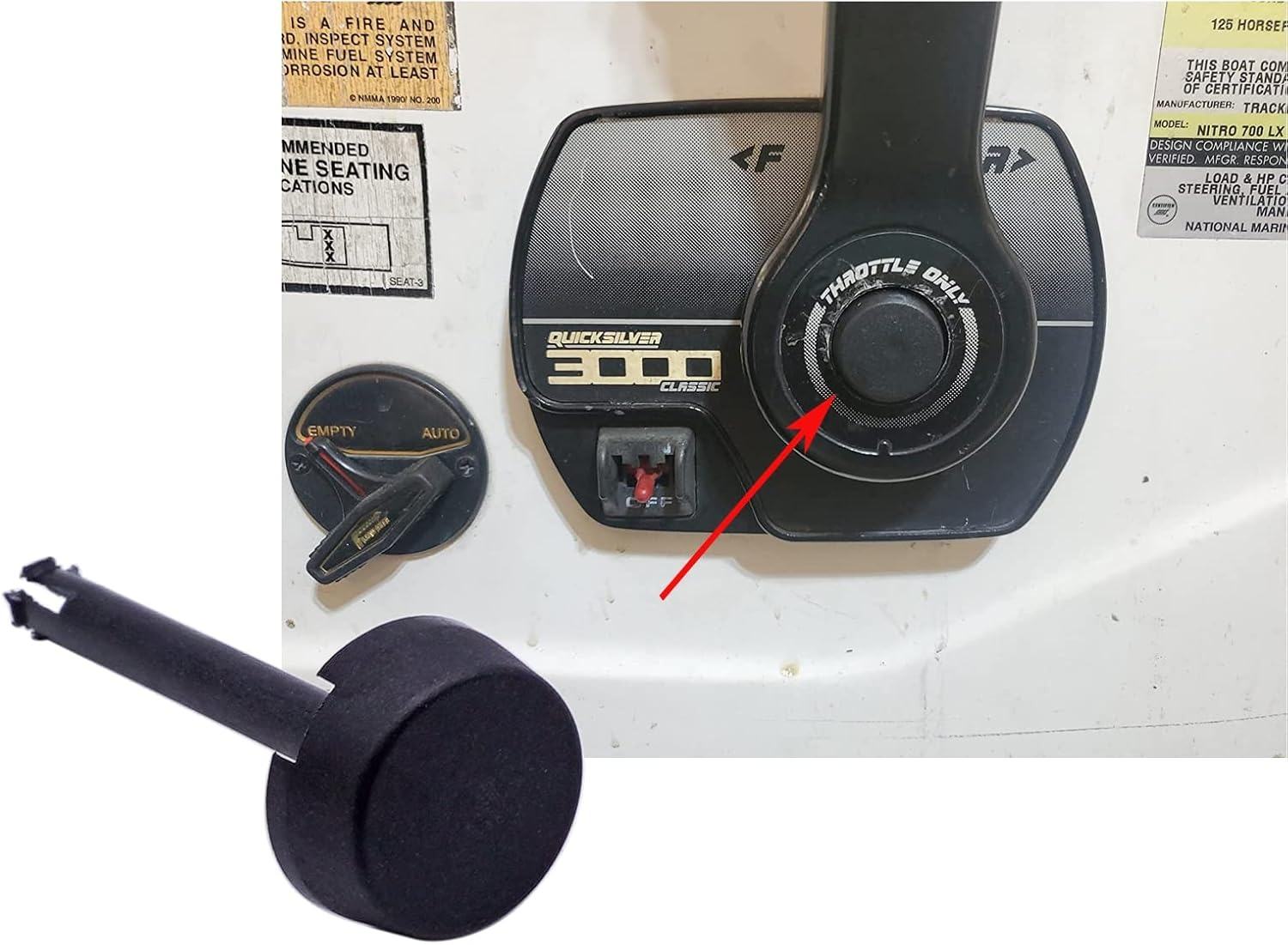 Dugme neutral pozicije za komande Mercury Commander 3000 4000