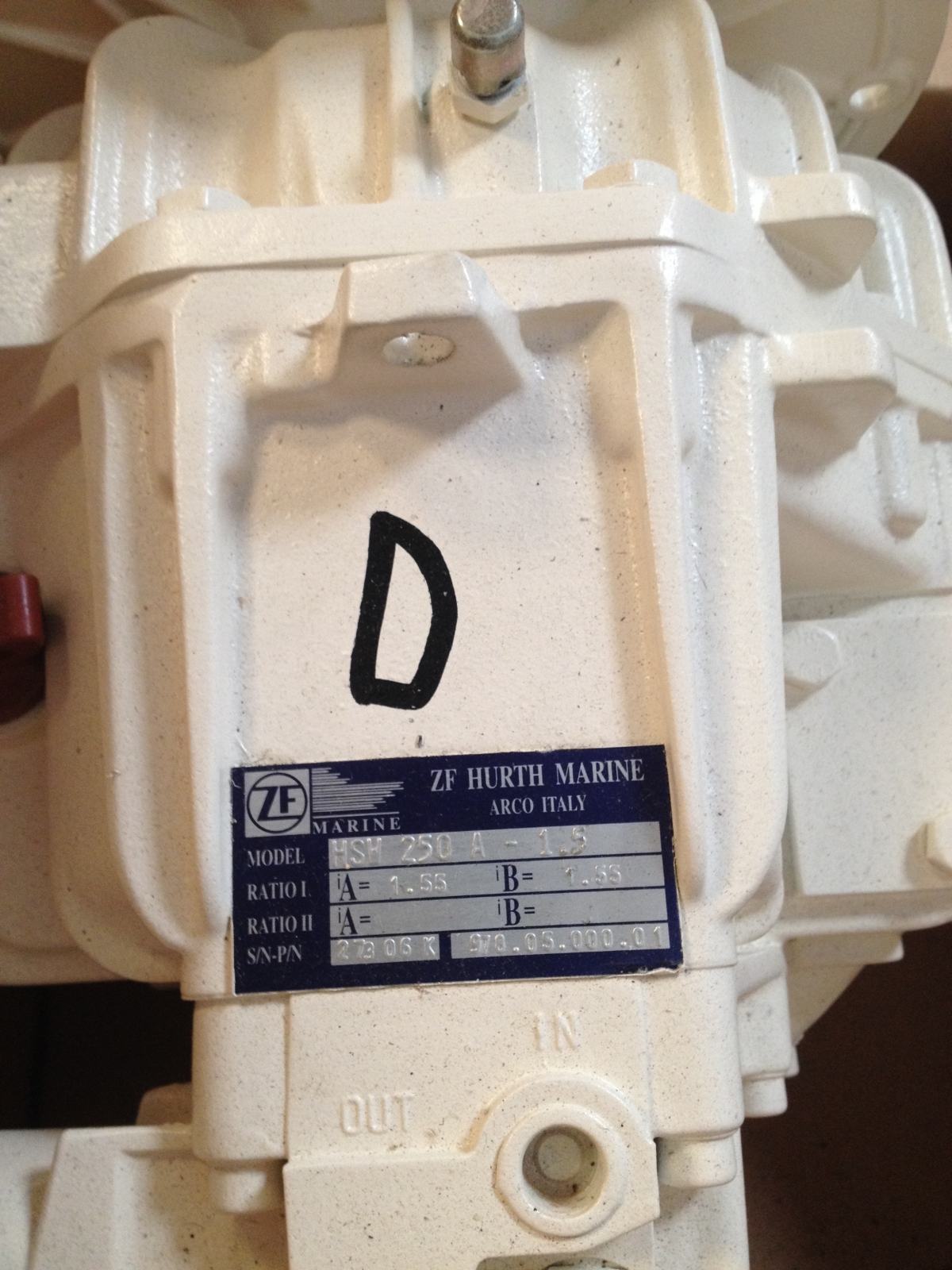 Nova hidraulicni brodska kopca ZF 25A, omjer 2.292:1