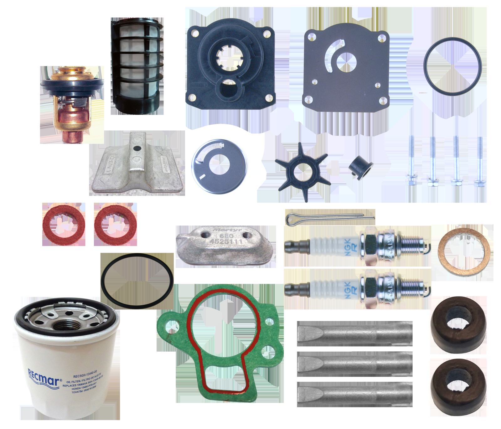 KIT ZA SERVIS YAMAHA FT25B (2000-09) MOTORA - KITF25B