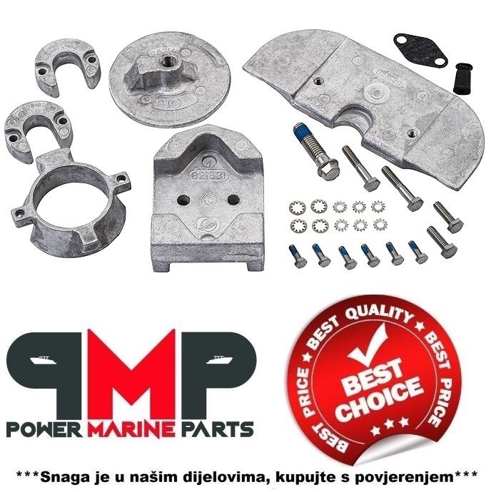 MERCRUISER ANODE KIT FOR ALPHA ONE GEN II - 97-888756Q03
