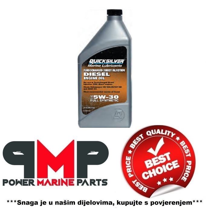 QUICKSILVER 5W30 FULL SYNTHETIC TDI ENGINE OIL - 92-8M0089690