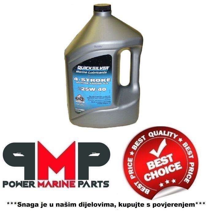 QUICKSILVER ULJE SAE 25W40 4L - 92-8M0086224 - 92-8M0206954