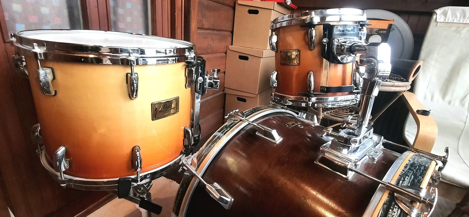 Pearl Maple Masters Custom + vintage 70s kick