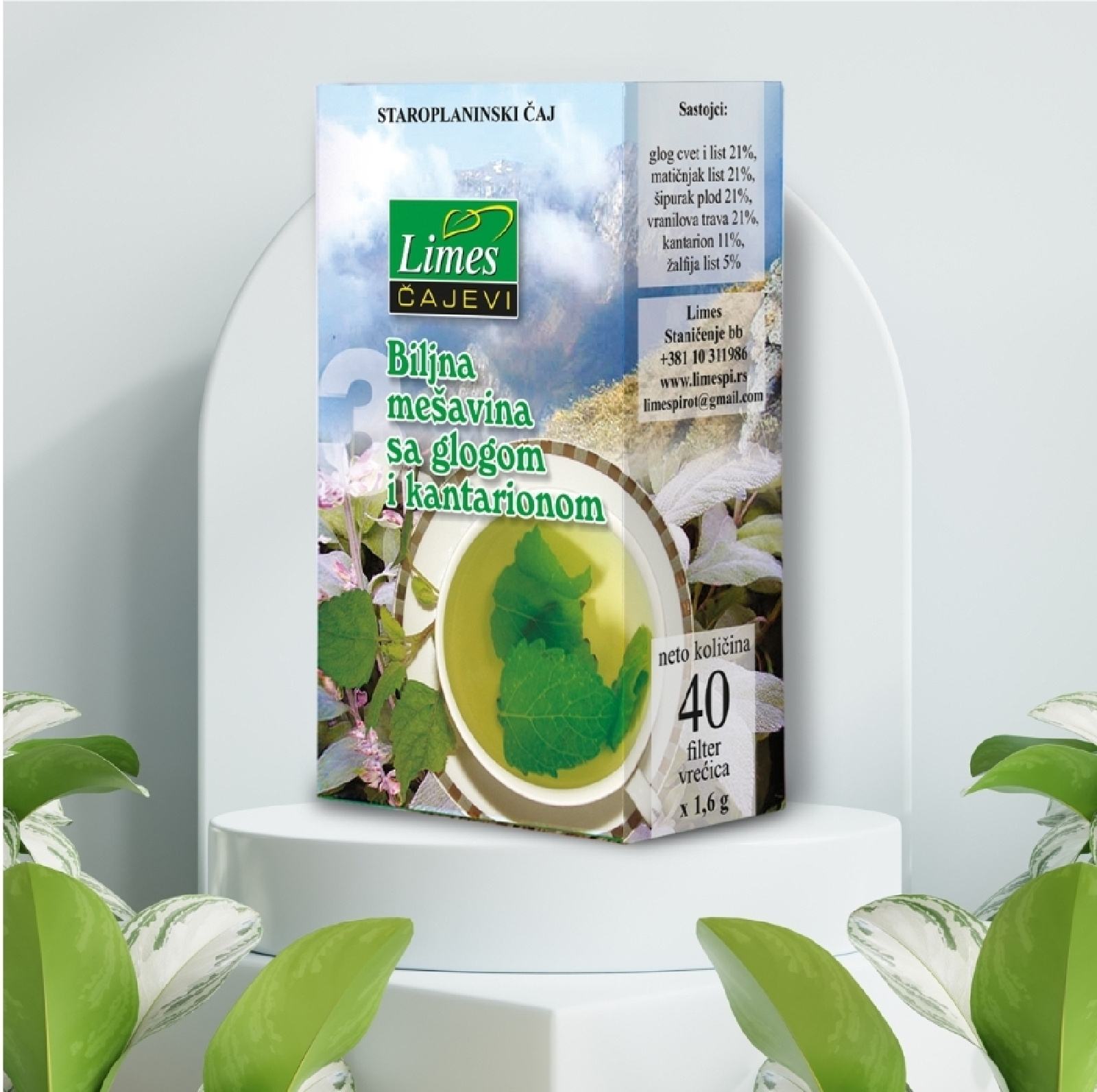 9603 Biljna mešavina sa glogom i kantarionom 40 vr.