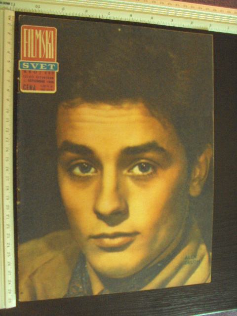 Filmski svet br.609 Alain Delon Spela Rozin+poster Klaudija Kardinale