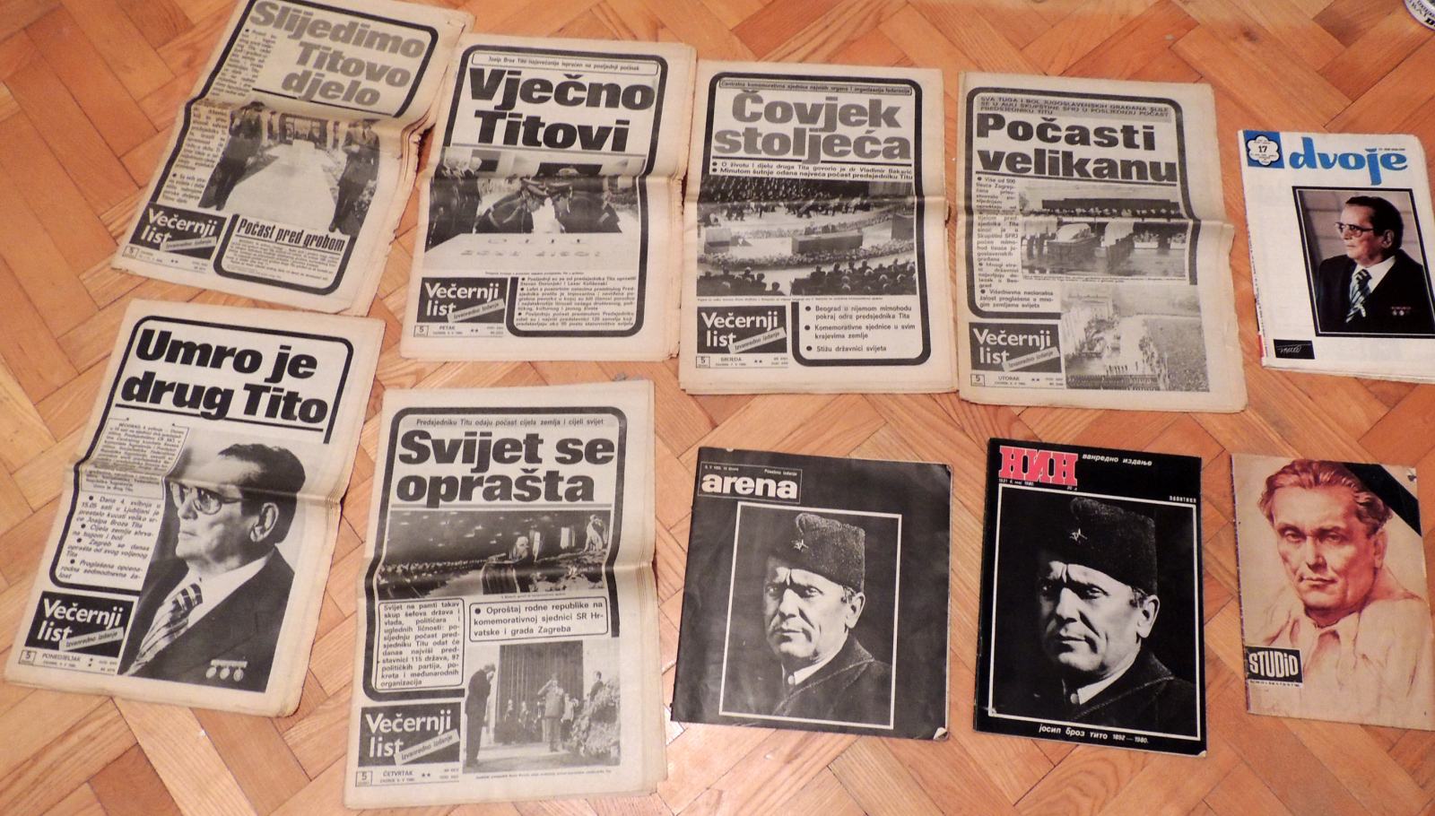 Tito smrt lot novina