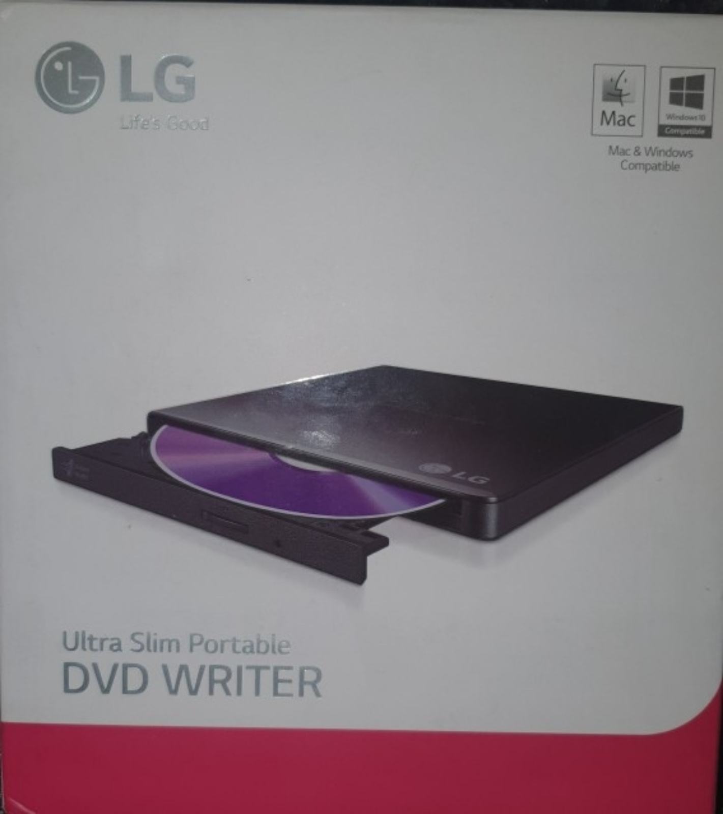 External LG DVD writer