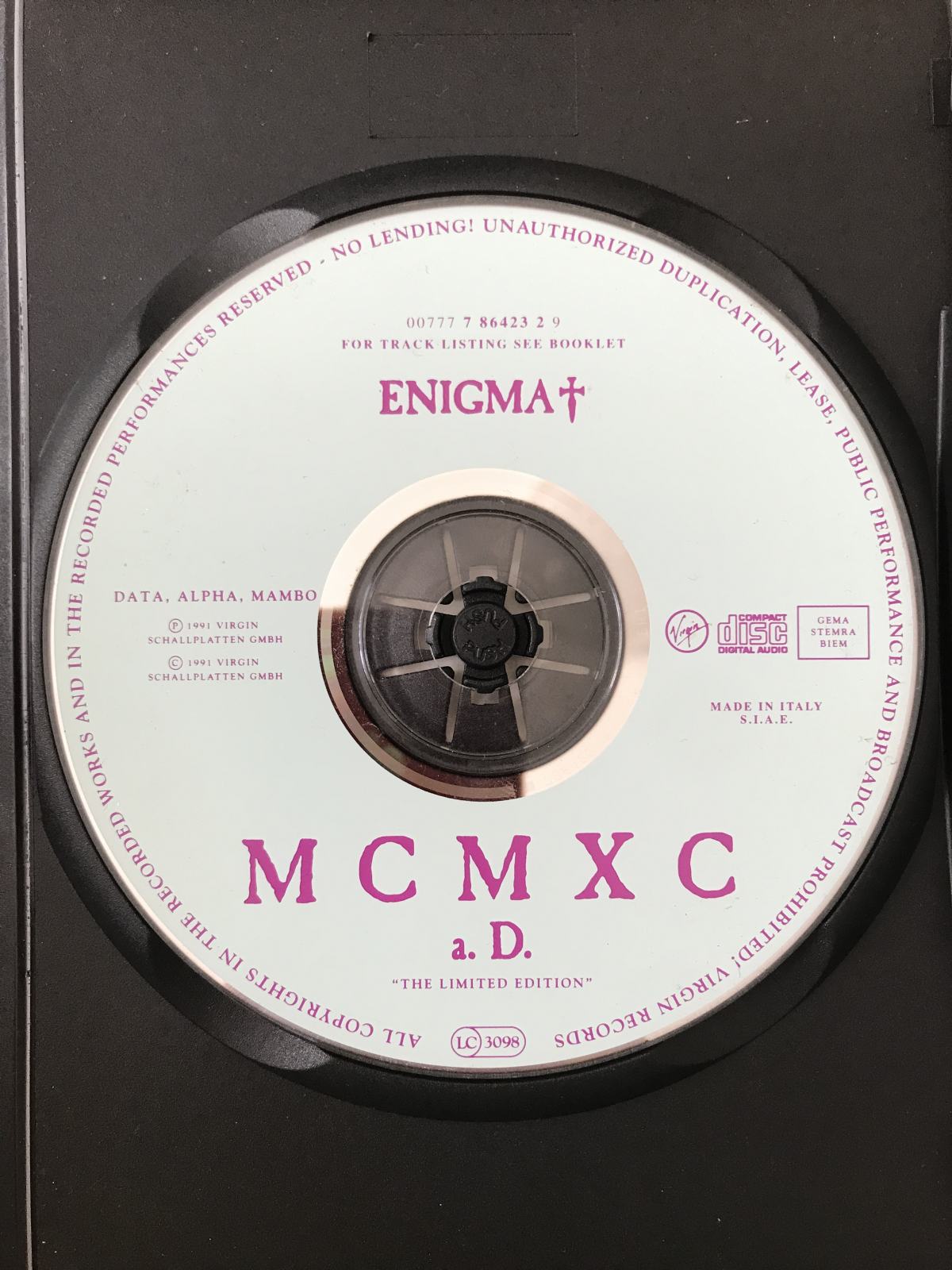 CD iz 1991. | Enigma - MCMXC a.D.