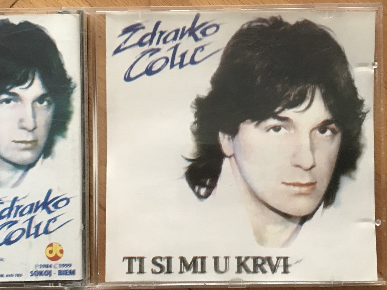 CD iz 1999. Zdravko Čolić - Ti si mi u krvi / 10 skladbi iz 1984.