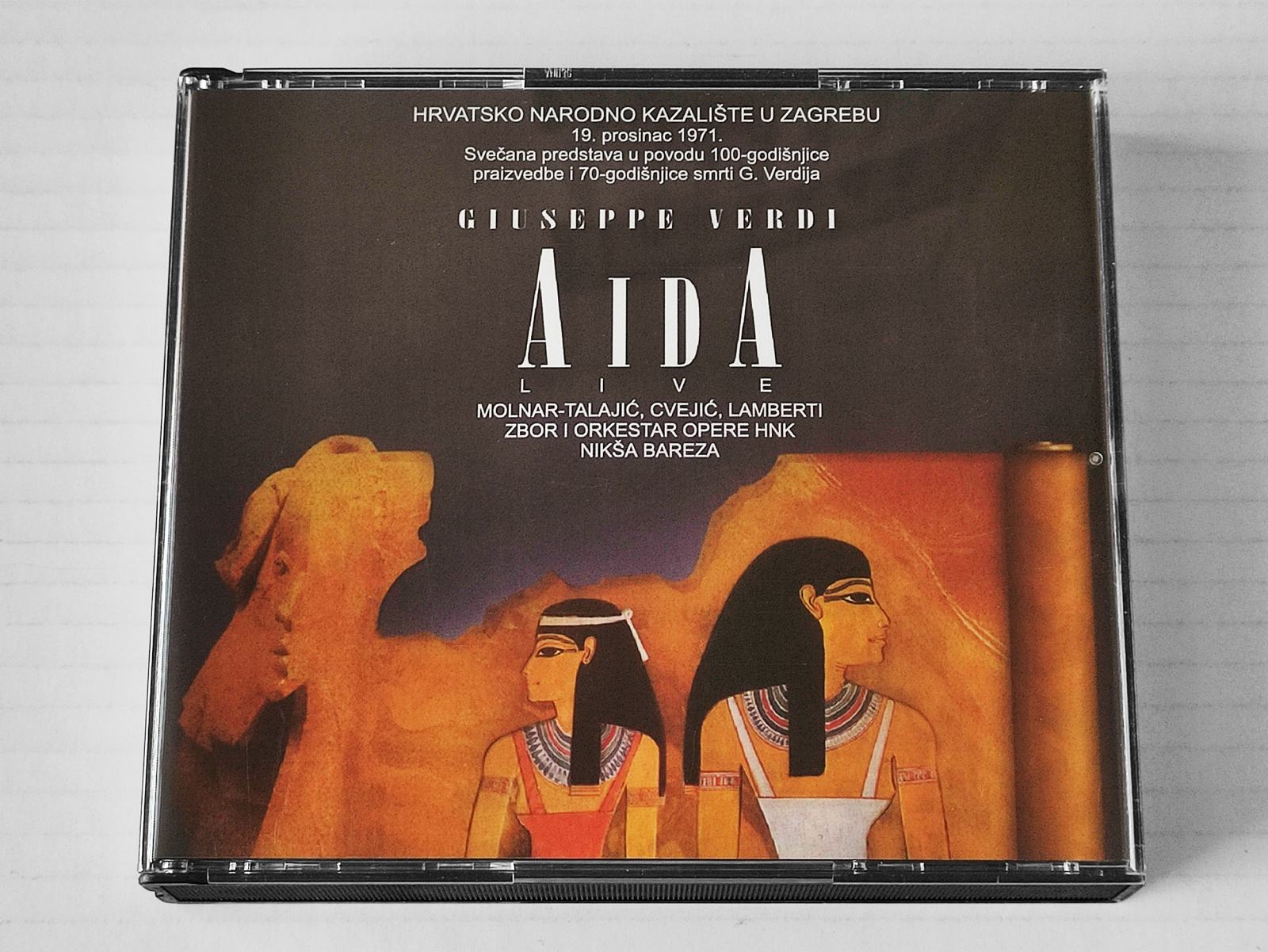 GIUSEPPE VERDI - AIDA Molnar-Talajić, N. Bareza (Opera) / Dvostruki CD