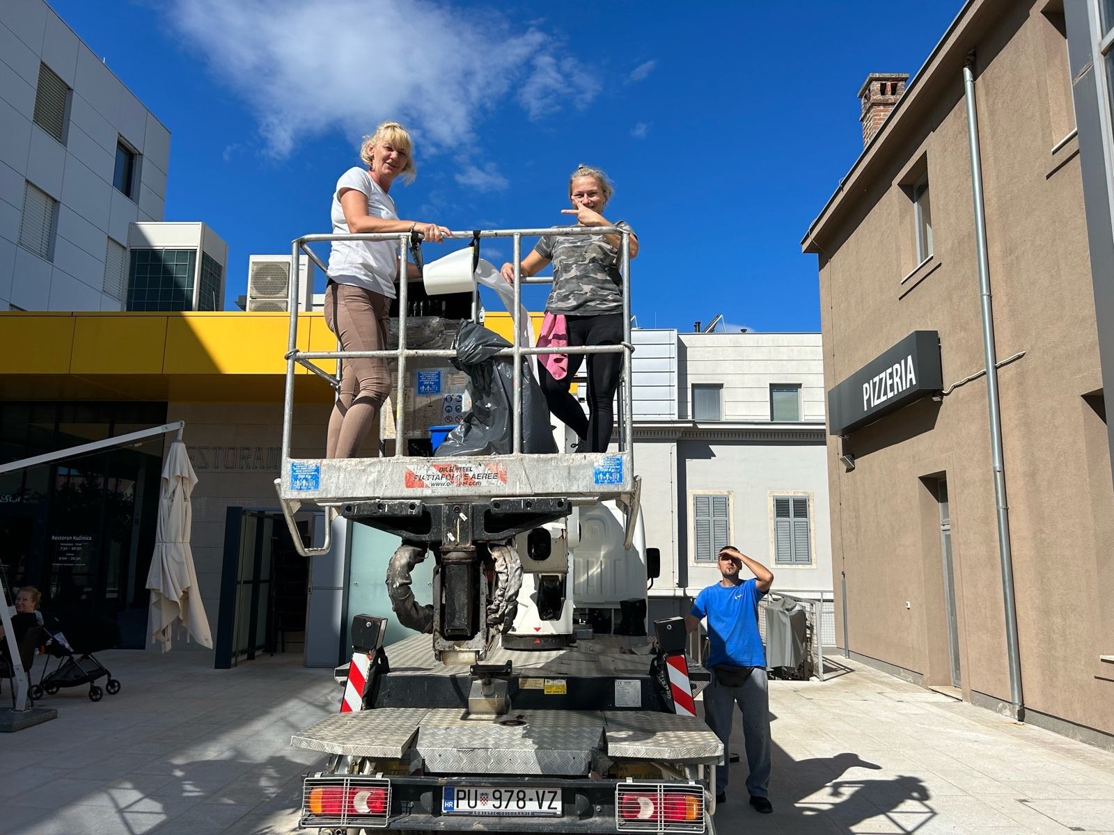 Pranje stakla na visini