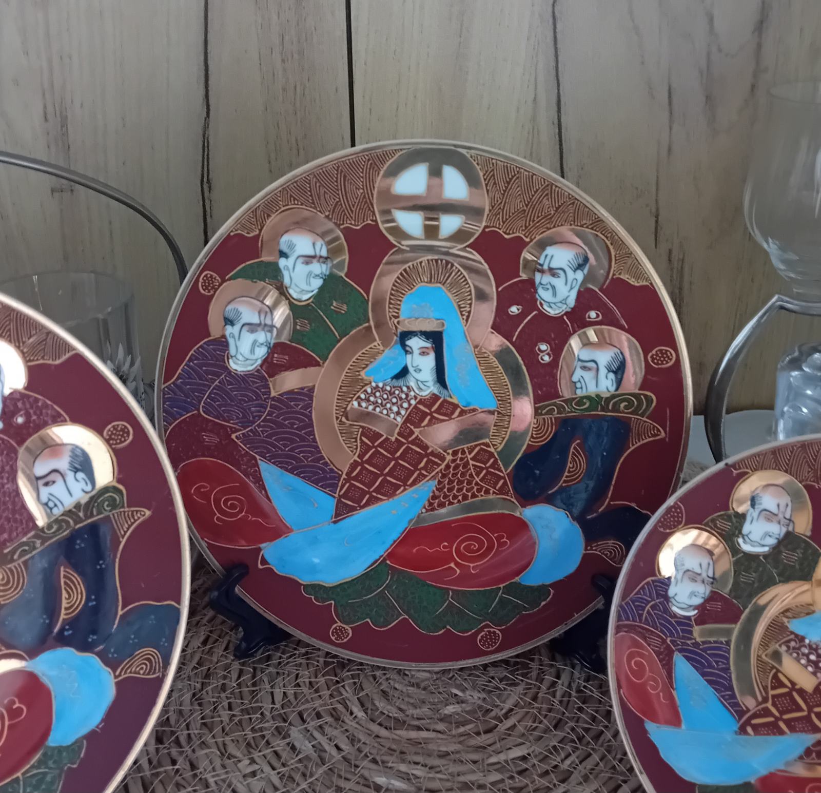 Antikni ukrasni tanjuri - orginalni japanski porculan