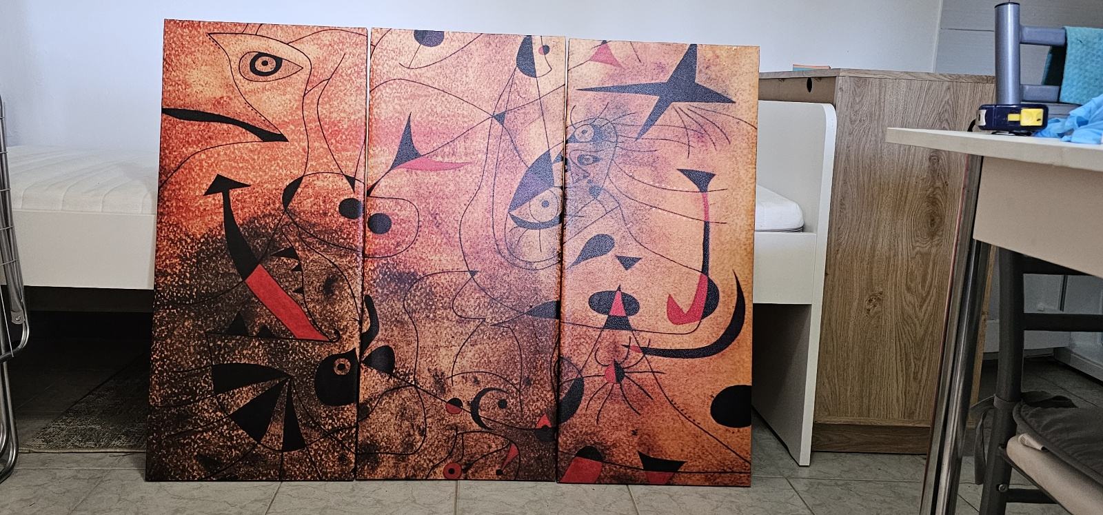 Joan Miró-reprodukcija /poster / triptih